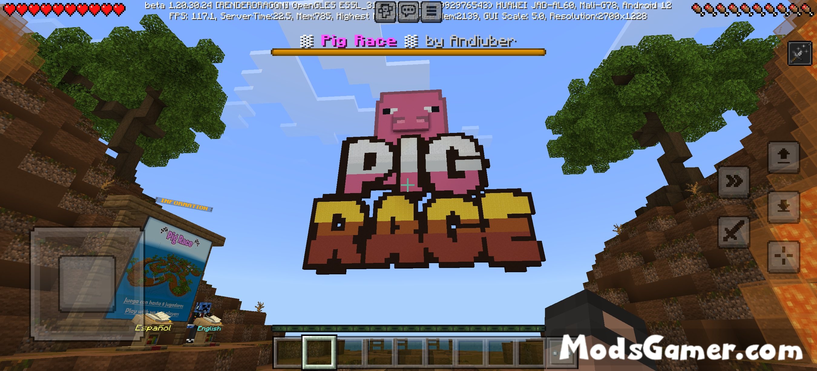 Minecraft PE Pig Race Map | ModsGamer.com