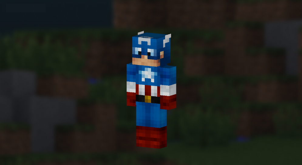 Captain America pictures skin - Mods for Minecraft