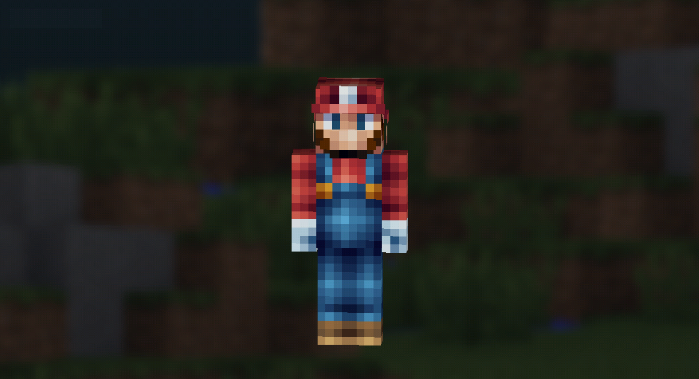 Mario pictures skin - Mods for Minecraft