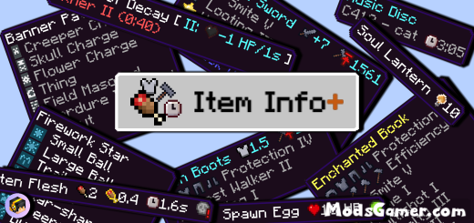 Item Info+ Textures pack - Mods for Minecraft