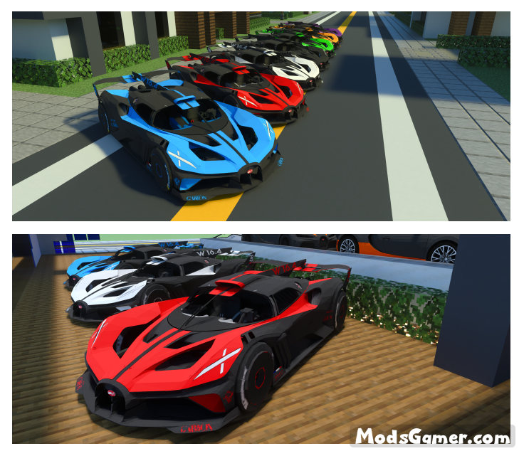 Bugatti Bolide mod - Mods for Minecraft