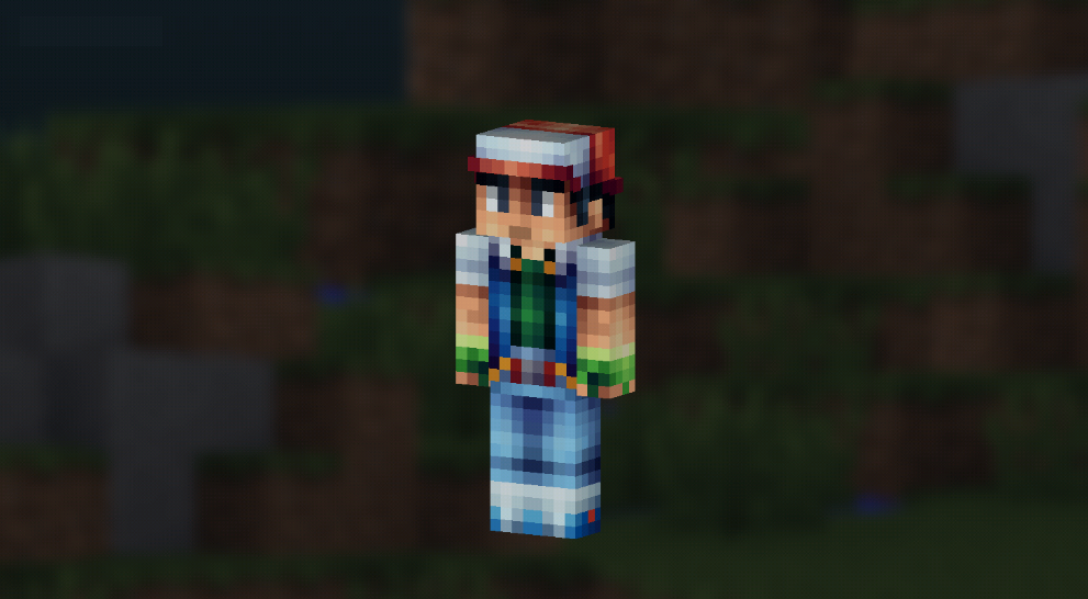 Ash Pokemon skin - Mods for Minecraft