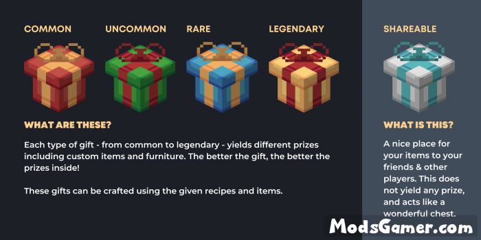 Minecraft PE Gift-n-Joy Christmas Furniture Mod | ModsGamer.com