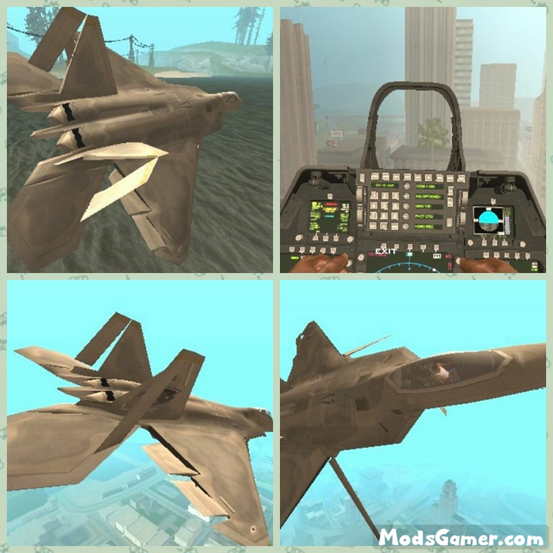 F-22 Raptor Modify mod - Mods for Grand Theft Auto: San Andreas / GTA:SA