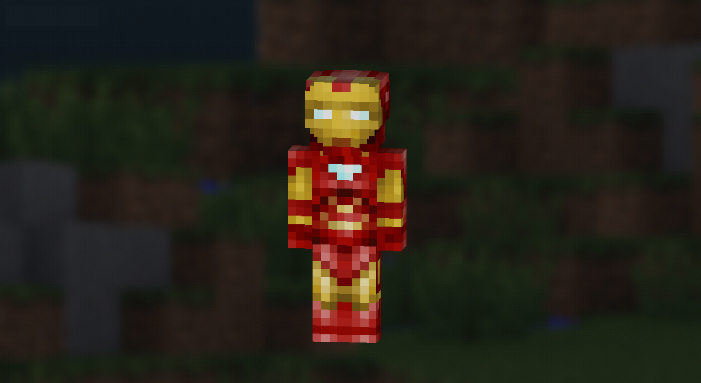 Iron Man pictures skin - Mods for Minecraft