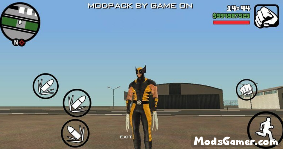Wolverine costume skin from the movie - Mods for Grand Theft Auto: San ...