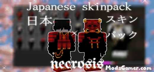 Skinpack :𝐍𝐄𝐂𝐑𝐎𝐒𝐈𝐒 • +15 HD japan skin with cape + bonus skins 1.20 ...