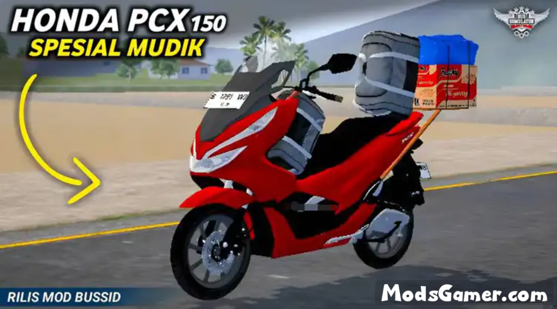 Bus Simulator Indonesia Honda PCX Scooter Mod | ModsGamer.com