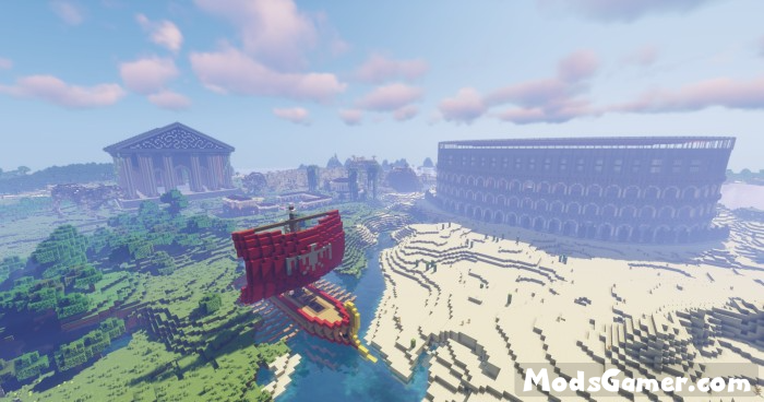 City Roman Style Map - Mods for Minecraft