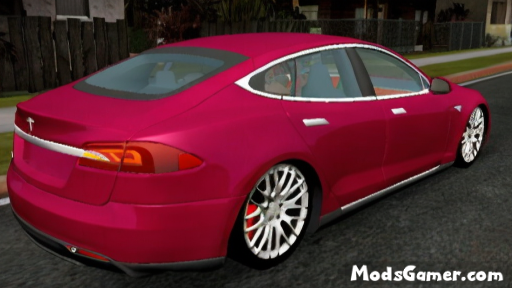 GTA SA Tesla Model S Mod | ModsGamer.com