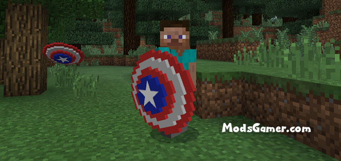 Minecraft PE Captain America's Shield Mod | ModsGamer.com