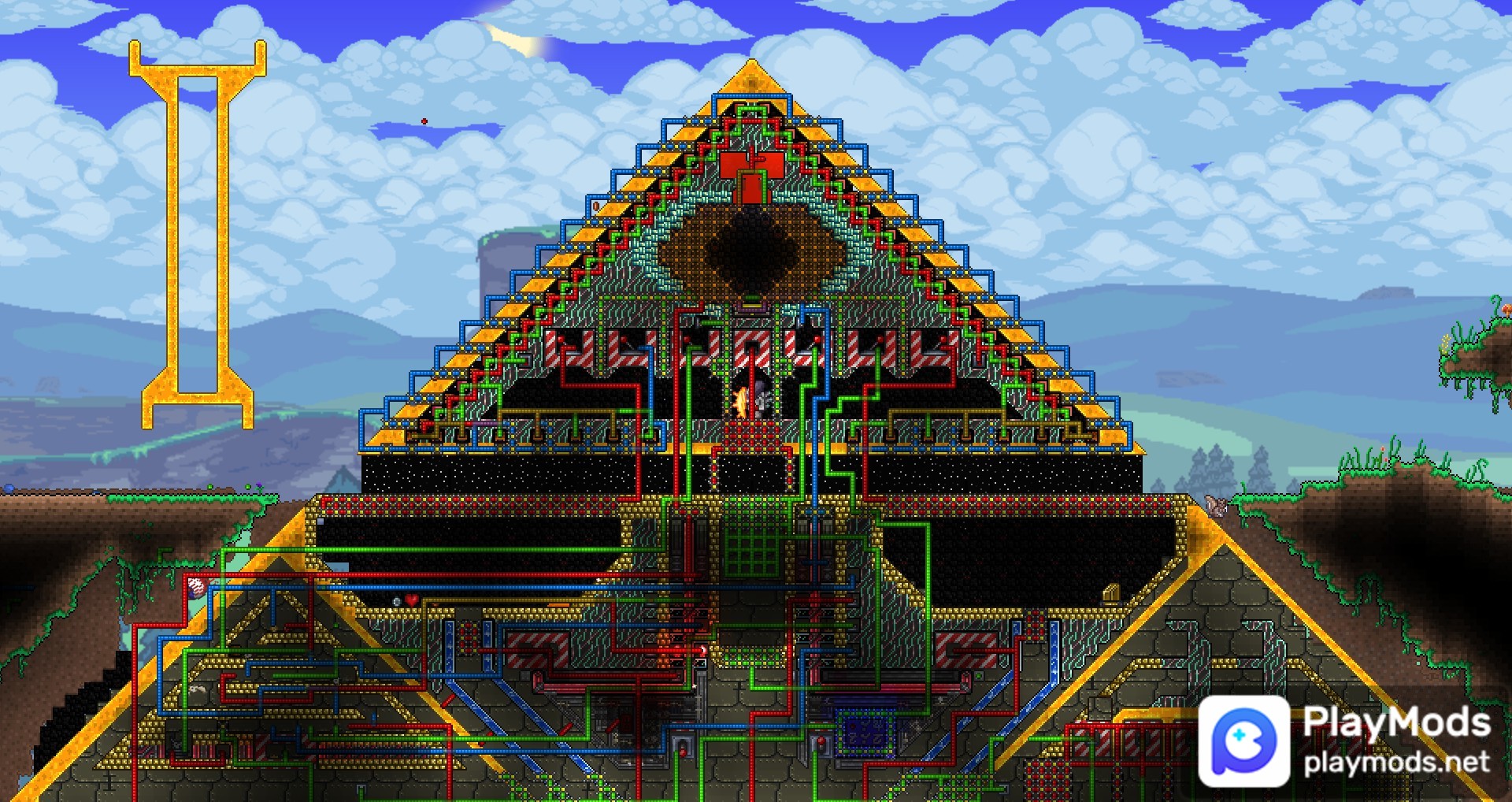 Defense Pyramid Map - Mods for Terraria