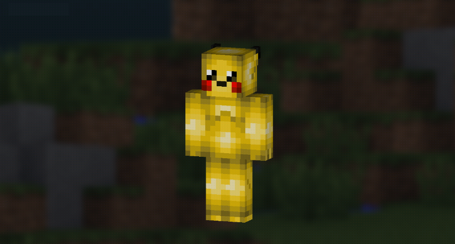 Pikachu pictures skin - Mods for Minecraft