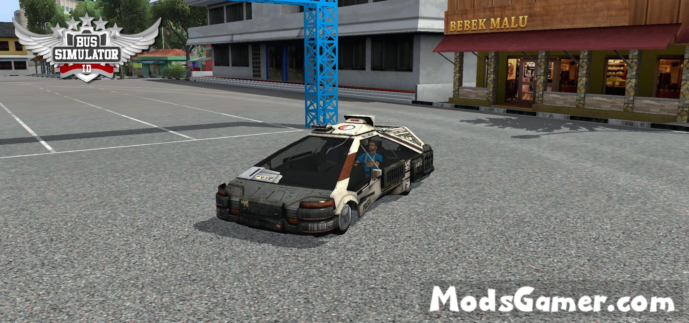 Sci-Fi Police Car Mod - Mods for Bus Simulator Indonesia / BUSSID