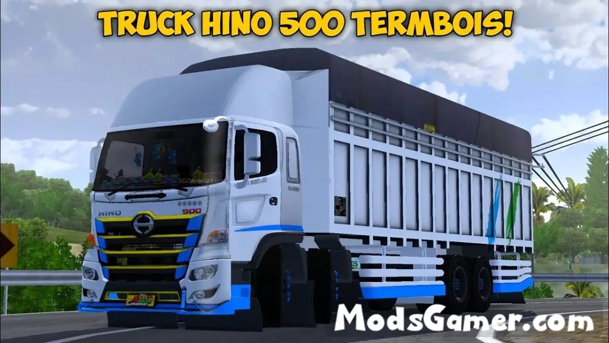 Truck Hino 500 Termbois Mod - Mods for Bus Simulator Indonesia / BUSSID