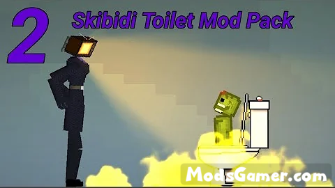 Skibidi toilet mod v4 second part-TV Man - Mods for Melon Playground Sandbox PG