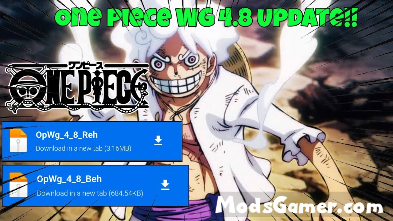 One Piece Wg Mod 4.8 Update - Mods for Minecraft
