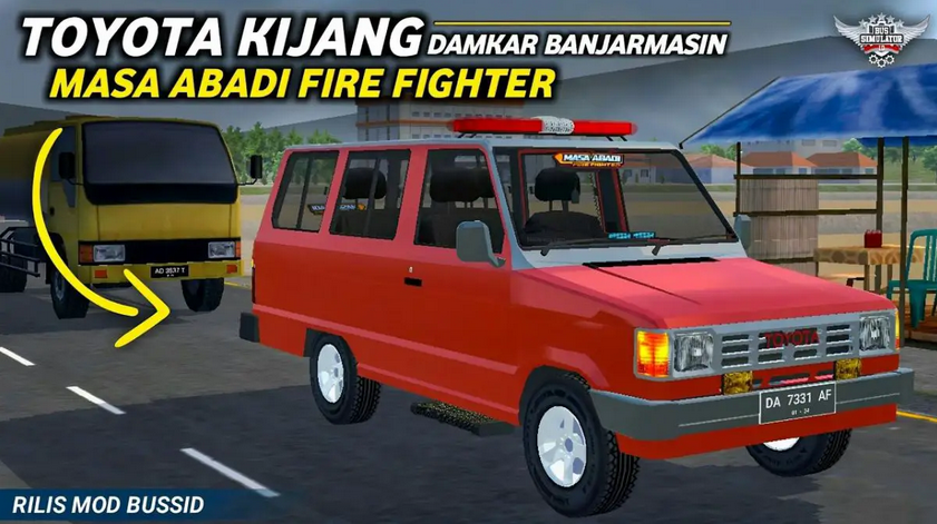 Toyota Kijang Damkar Mod - Mods for Bus Simulator Indonesia / BUSSID