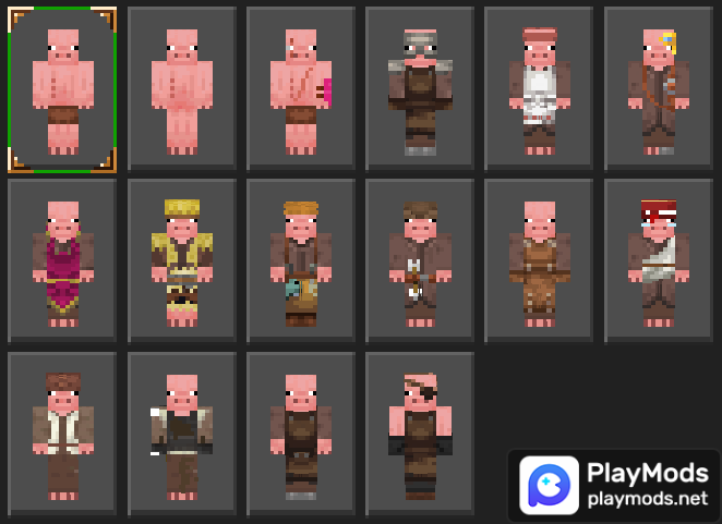 Pigman Jappa Style Skinpack - Mods for Minecraft