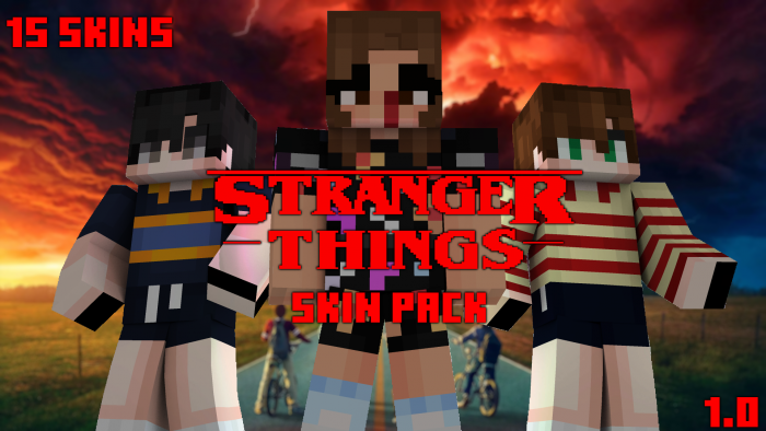 Skin pack:Stranger Things - Mods for Minecraft