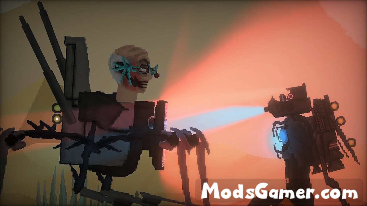 Mech Scientist Skibidi toilet Mod - Mods for Melon Playground Sandbox PG