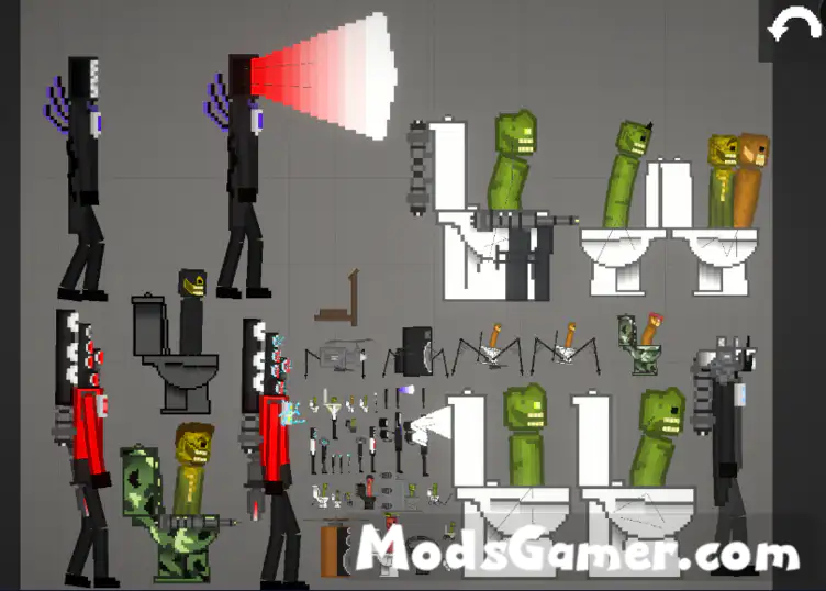 More Than One Hundred Skibidi Toilets Character Mod G Man Titan