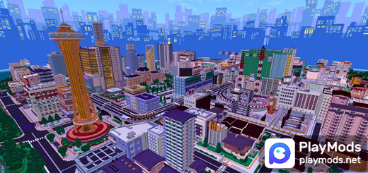 Crystalville City map - Mods for Minecraft