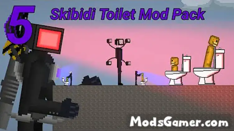 Skibidi Toilet Mod V4 Fifth Part Titan Tv Man Mods For Melon