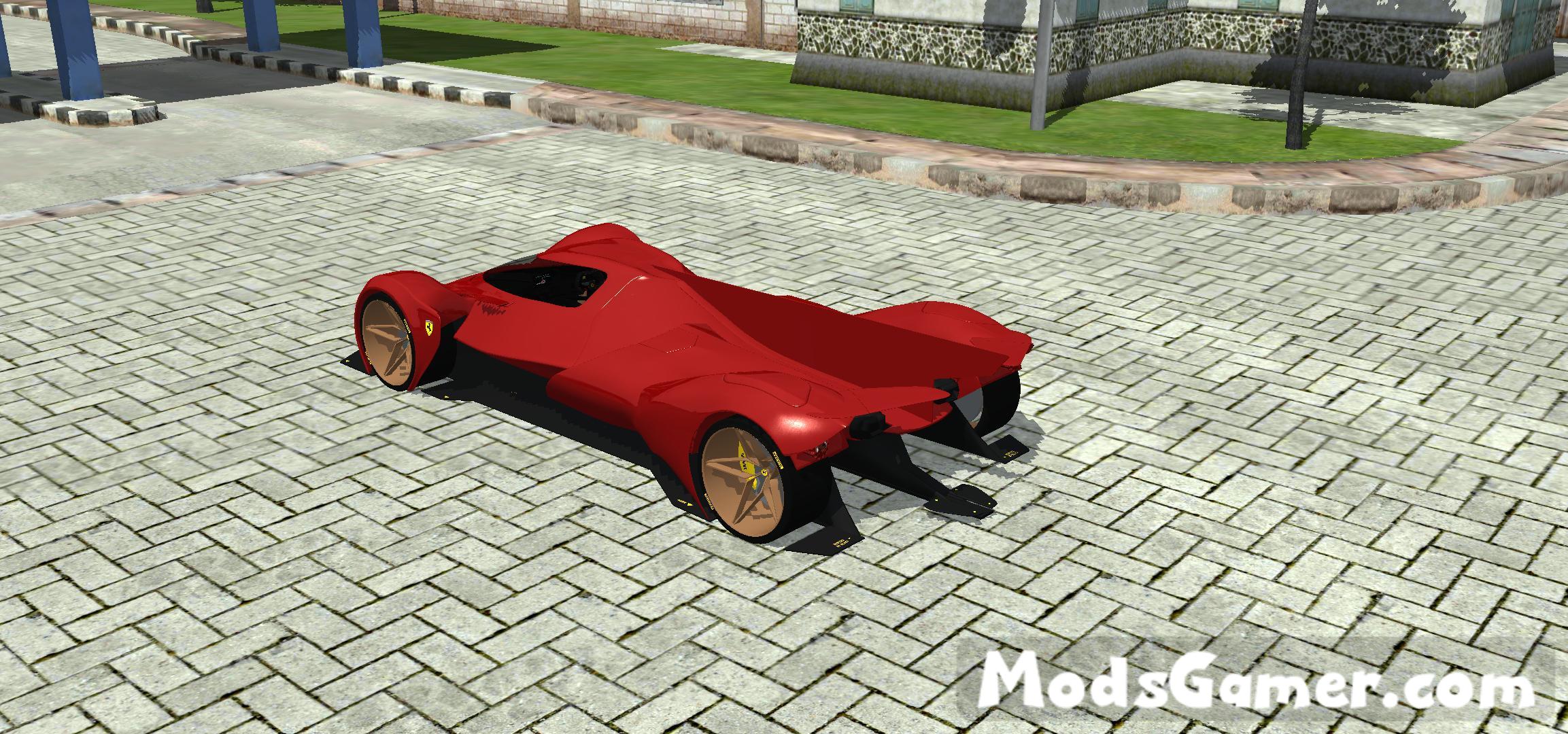 2025 Ferrari Piero T2 LM Stradale LMP1 Mod - Mods for Bus Simulator Indonesia / BUSSID