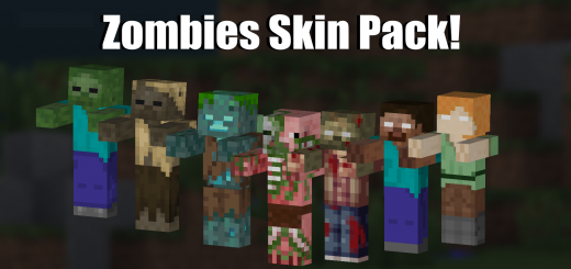 Skin Pack:Zombies(It has the Zombie Attack Animations) - Mods for Minecraft