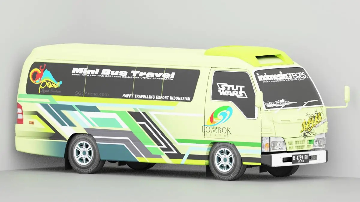 Isuzu NK71 Elf livery Micro bus Mod - Mods for Bus Simulator Indonesia / BUSSID