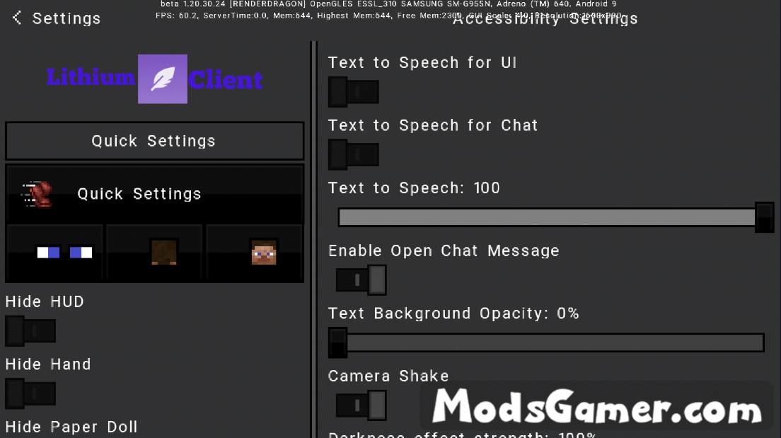 Lithium Mod(Increase FPS) - Mods for Minecraft