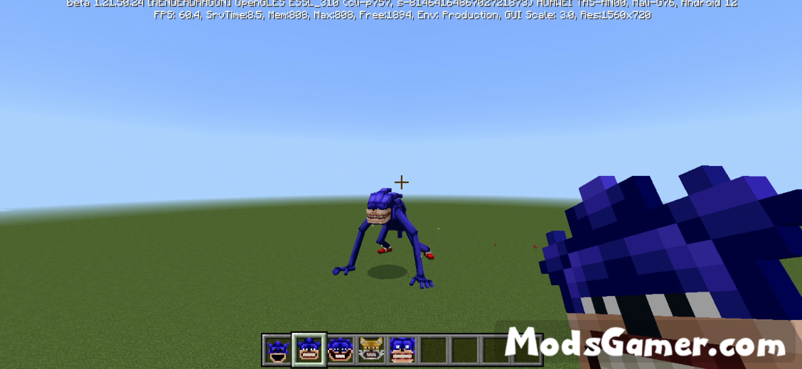 Shin Sonic Tapes Addon - Mods for Minecraft