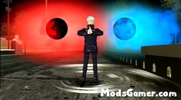 Satoru Gojo - Jujutsu Kaisen Mod - Mods for Grand Theft Auto: San ...