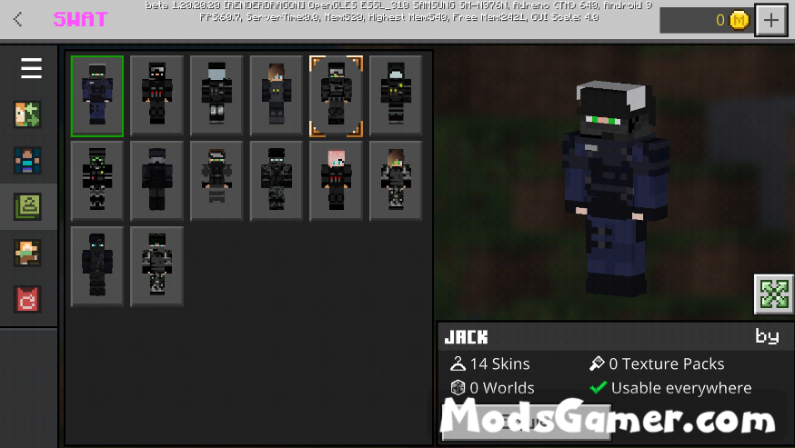SWAT Skin Pack - Mods for Minecraft