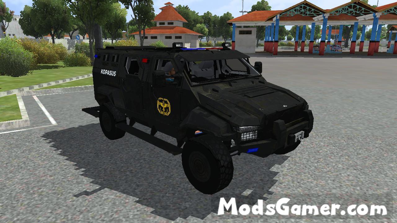 Armored Car Kopasus Mod - Mods for Bus Simulator Indonesia / BUSSID