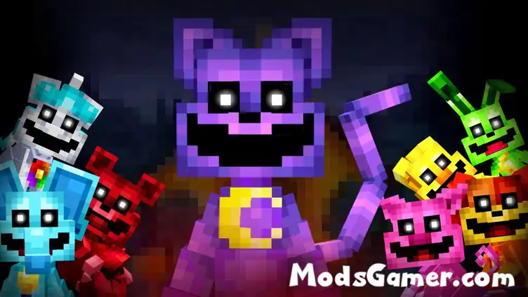 Poppy Playtime Smiling Critters Cartoon Mod - Mods for Minecraft
