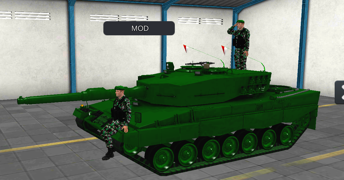 Tank Leopard 2A4 Mod - Mods for Bus Simulator Indonesia / BUSSID
