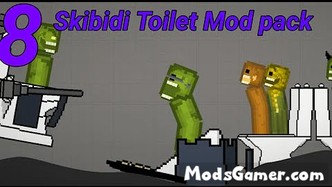 Skibidi toilet mod v3 part eight - Mods for Melon Playground Sandbox PG