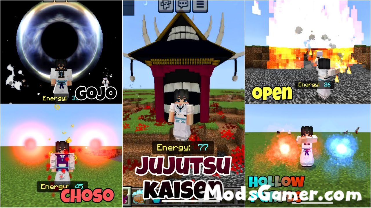 Jujutsu Kaisen Mod[Cursed Technique,Characters, Weapons, Items] - Mods ...