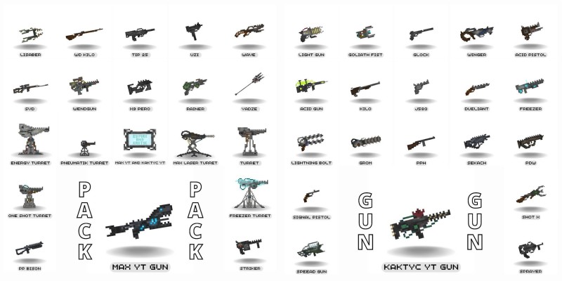 Sci Fi Weapon Plus Mod(40 Weapons) - Mods for Melon Playground Sandbox PG