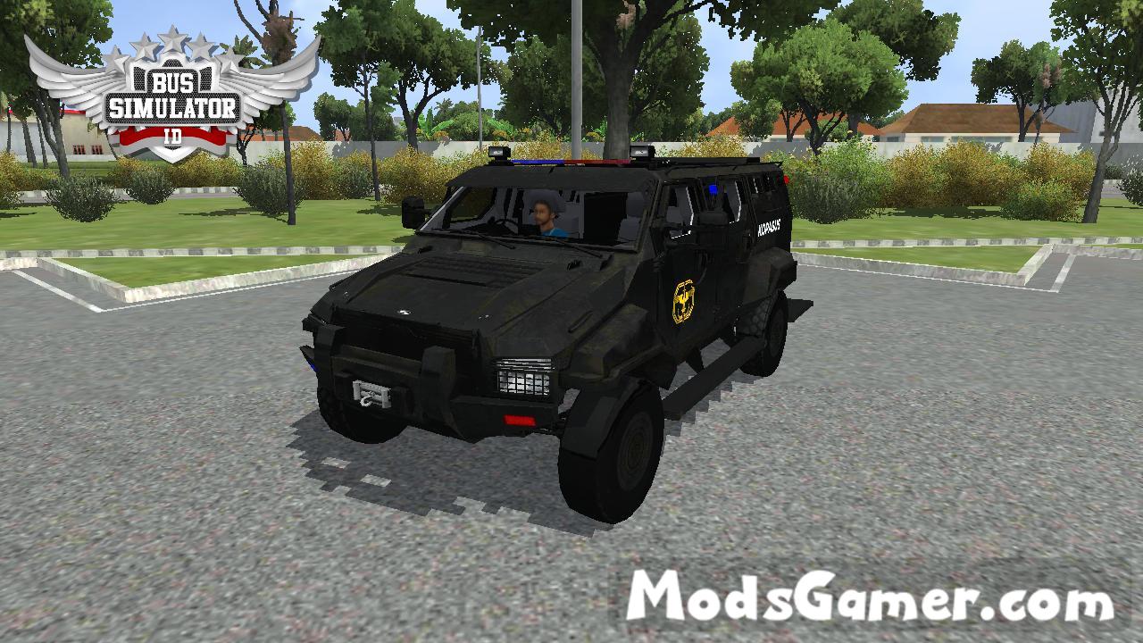 Armored Car Kopasus Mod - Mods for Bus Simulator Indonesia / BUSSID