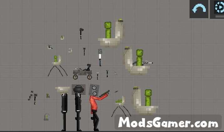 Skibidi Toilet Man vs cameraman Collection Mod - Mods for Melon Playground Sandbox PG