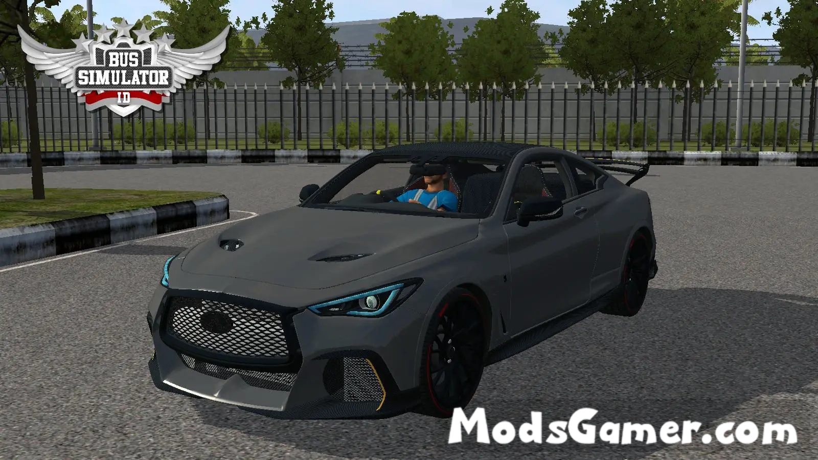 Infiniti Q60 Black S 2018 Mod - Mods for Bus Simulator Indonesia / BUSSID