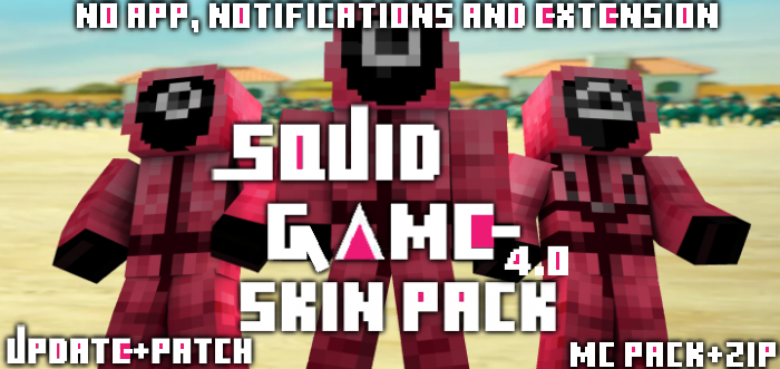 SkinPack:Squid Game [45 Skins ] - Mods for Minecraft