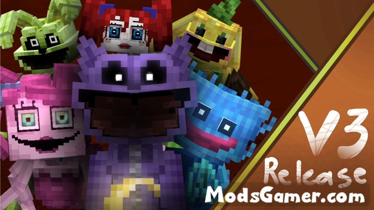 Poppy Playtime Chapter 3 - Smiling Critters Mod - Mods for Minecraft