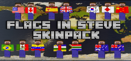 National Flag Skin Pack - Mods for Minecraft