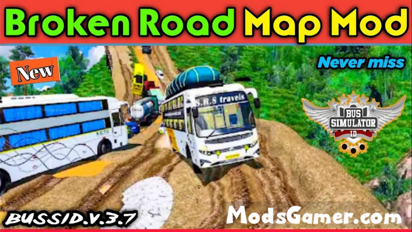 Broken Hill Road Map Mod - Mods for Bus Simulator Indonesia / BUSSID